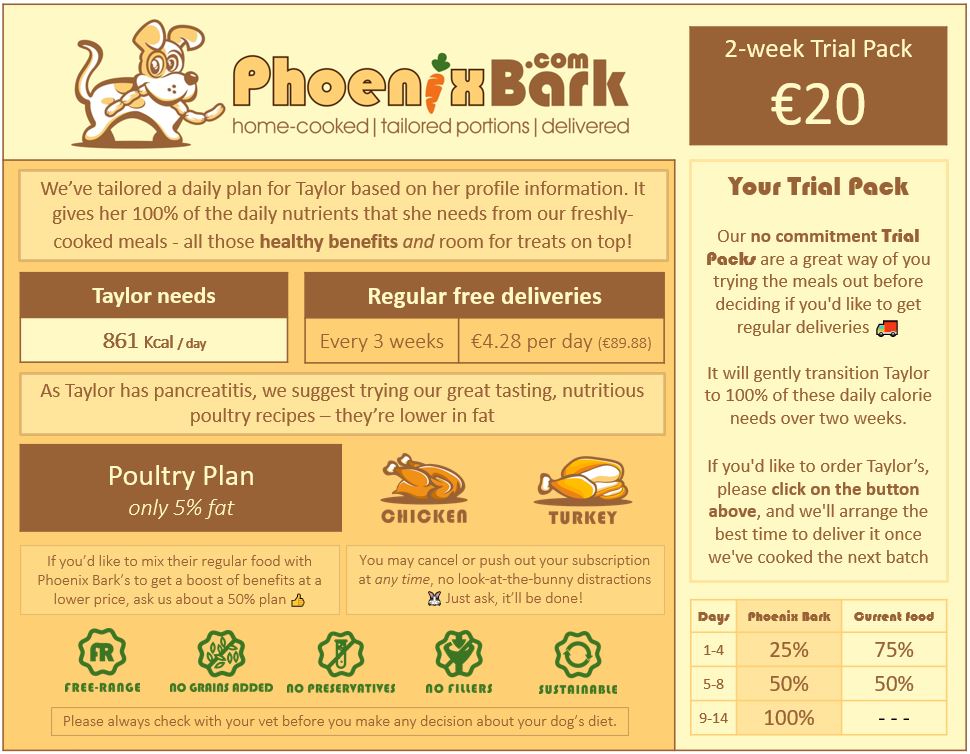 2-week Trial Pack – Taylor | Phoenix Bark