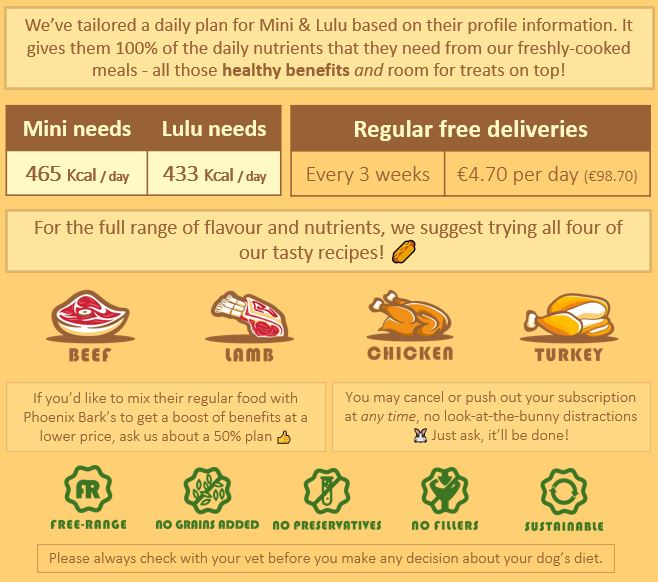 4-week Mix – Mini & Lulu | Phoenix Bark